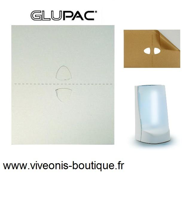 Flypod GLUPAC® plaque glue blanche 165mm X 220mm Pelsis - Viveonis boutique